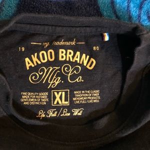 Akoo | Tops | Tshirt With Fox And Dog Design | Poshmark